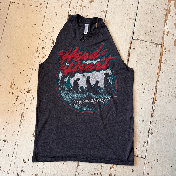 American Apparel | Tops | The Head And The Heart Cut Up Band T Shirt ...